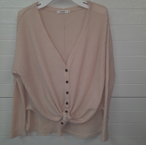 Mod Ref | Tops | Mod Ref Waffle Knit Oversized Ladies Top | Poshmark